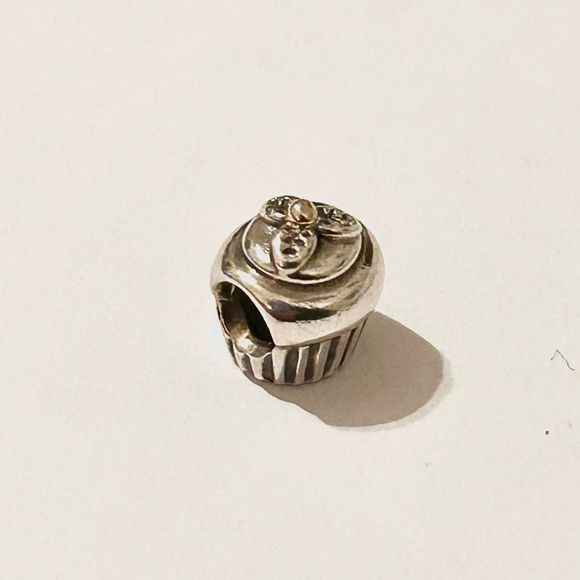 Pandora | Jewelry | Pandora Sterling And 4k Gold Cupcake Birthday Charm ...